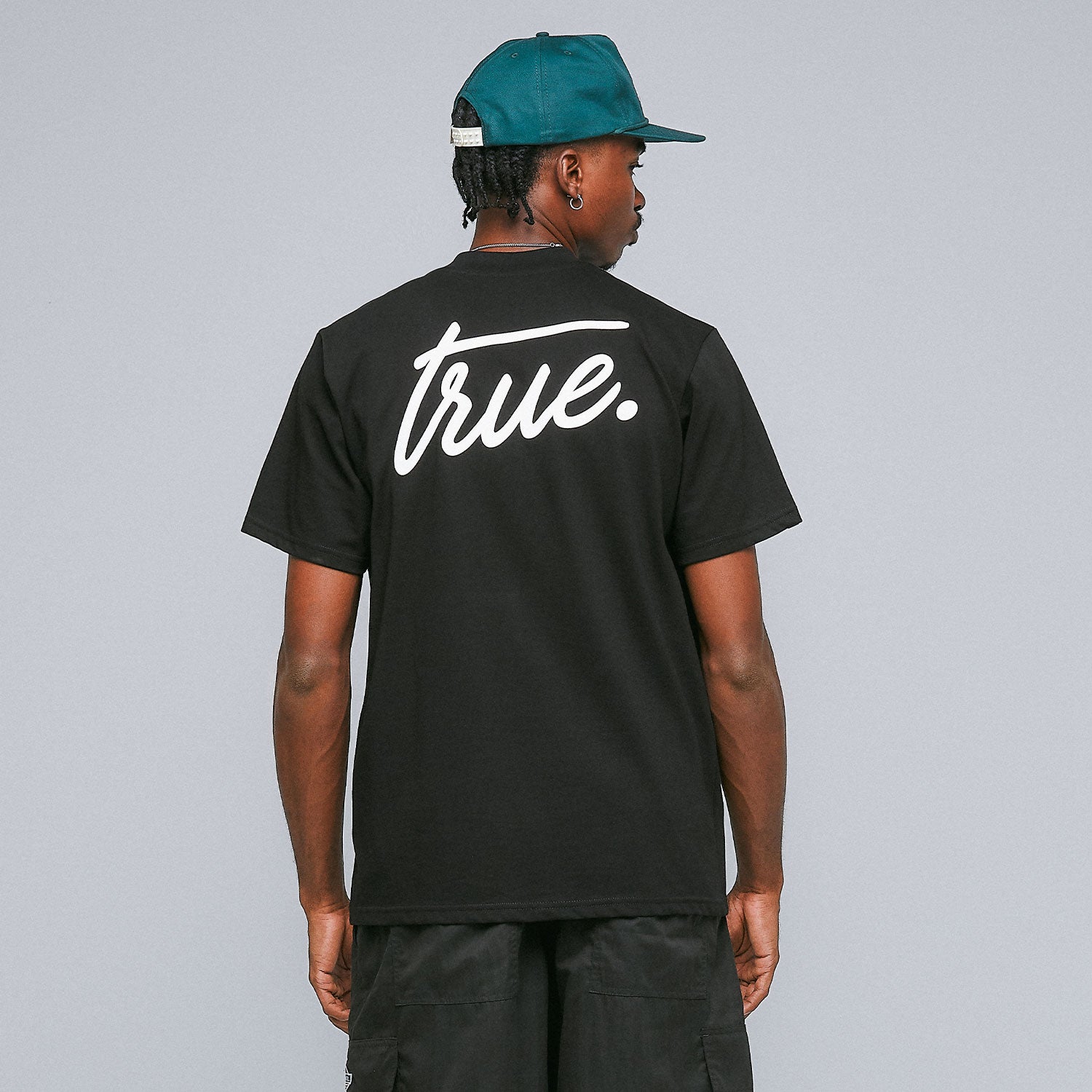 Cursive Logo T-Shirt - Black– TRUE.