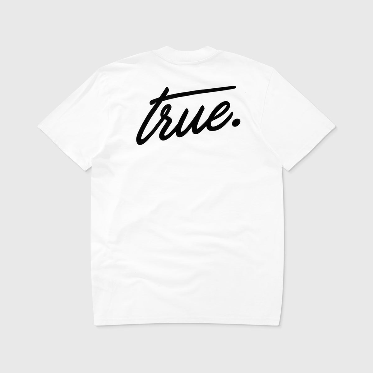 Cursive Logo T-Shirt - White– TRUE.