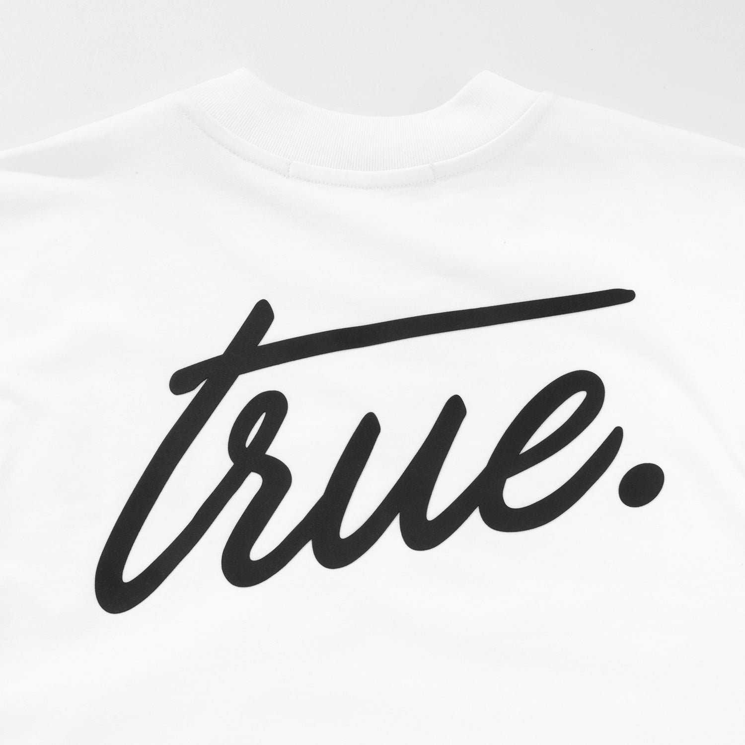 Cursive Logo T-Shirt - White– TRUE.