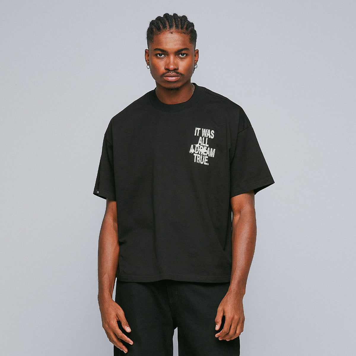 Dreams Boxy Tee - Black– TRUE.