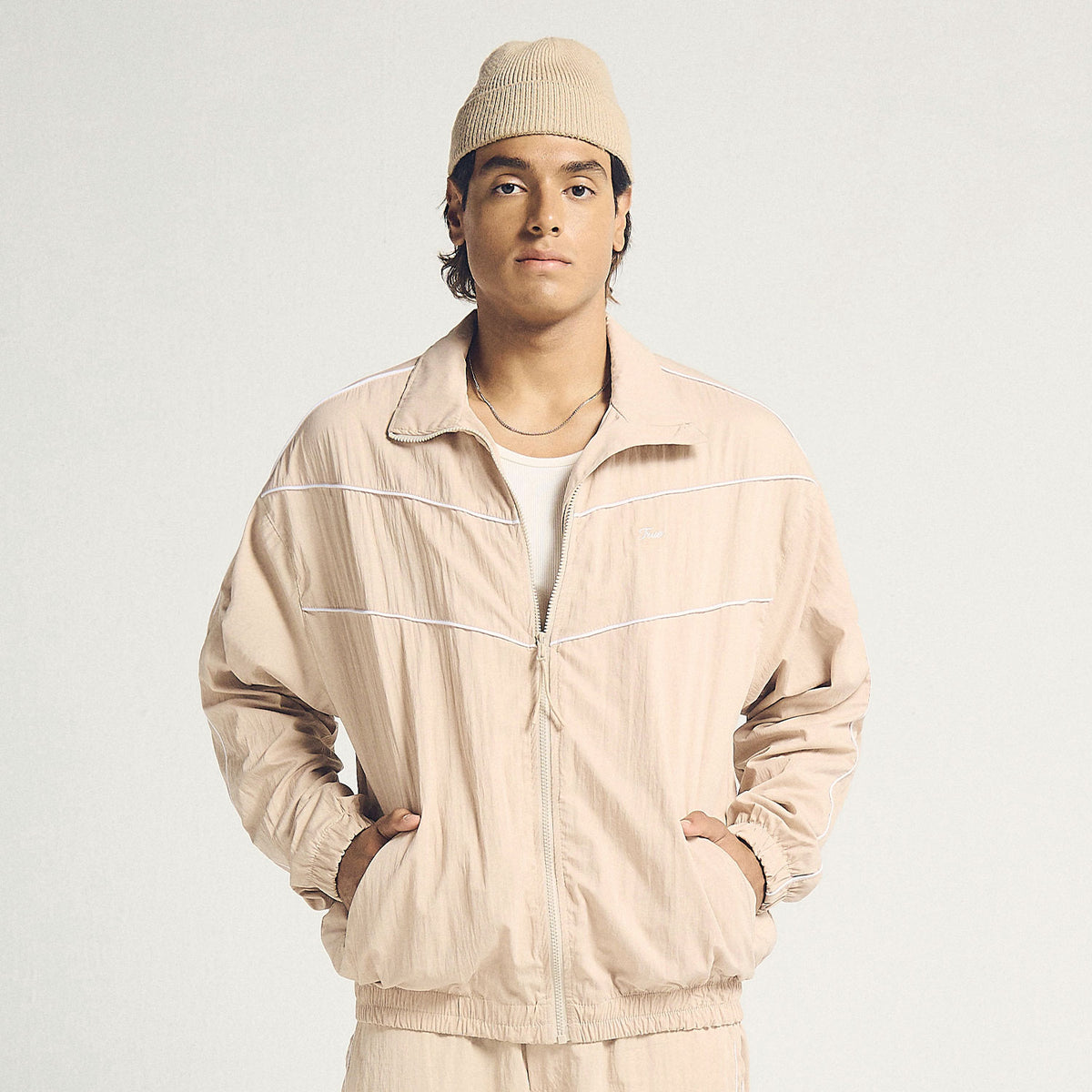 Signature Track Jacket - Sand– TRUE.